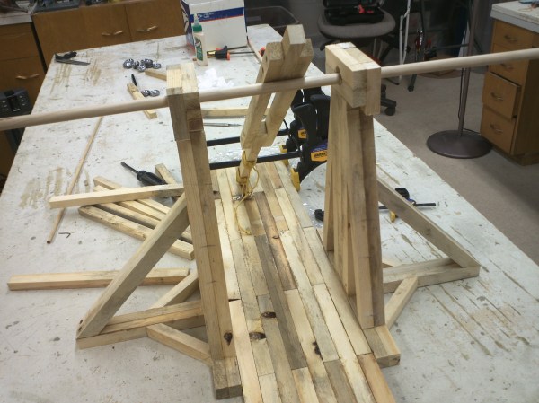 Mini replica of a Thirteenth Century Hinged-counterweight Trebuchet ...